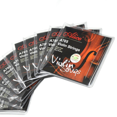 5 Sets Alice A705 Violin Strings Steel Core Nickel Chromium Wound E1 A2 ...