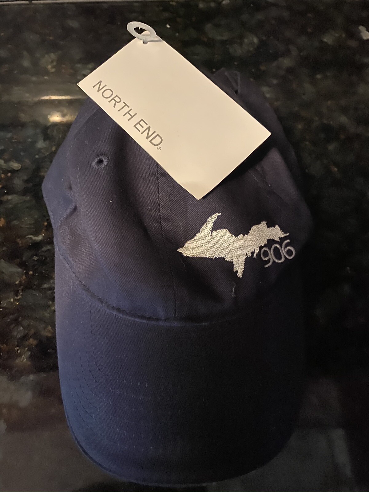 YOOPER 906 navy Embroiled Hat NWT adjustable | eBay