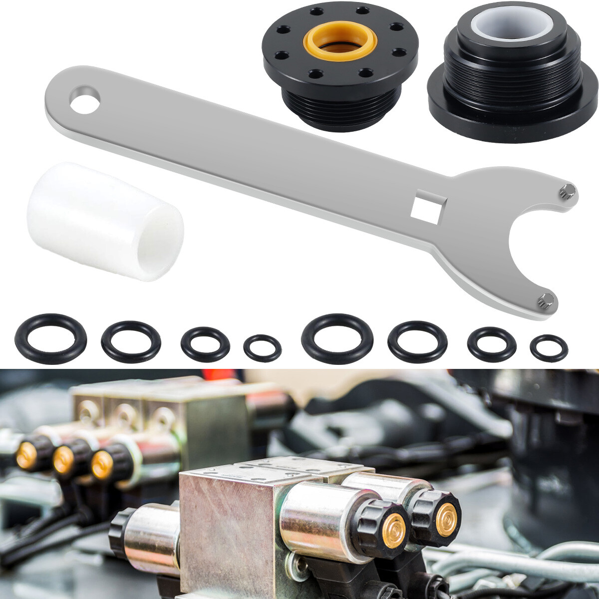 Boat Front Mount Hydraulic Steering Cylinder Seal Kit for HC5340 HC5341 ...