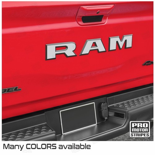 Tailgate Emblem Overlay Decal for Dodge RAM 1500 Rebel 2019-2023 ...