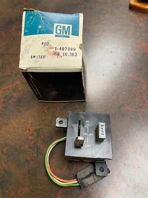 NOS 1977 78 79 Pontiac Pulse Wiper Switch D6314 497969 GM Bonneville ...
