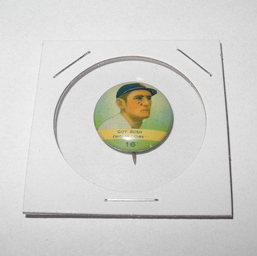 1932 Orbit Gum Baseball PR2 Button Pin #16 Guy Bush Chicago Cubs ...