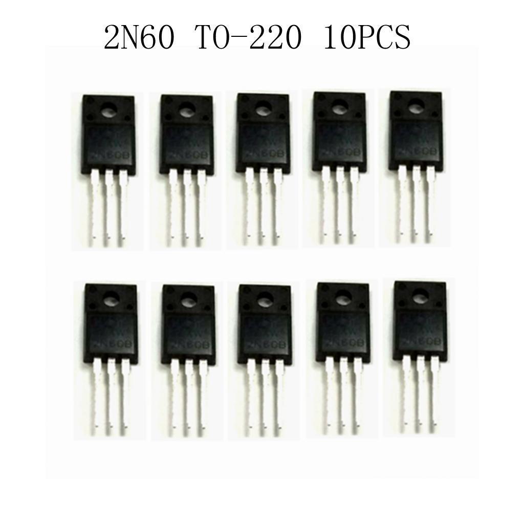 2x 10Pieces 2A 600V 2N60 MOSFET 3 Pole N Channel Field Effect ...