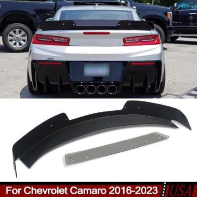 Wickerbill Duckbill Trunk Spoiler For Chevrolet Camaro 2016-2023 Smoked ...