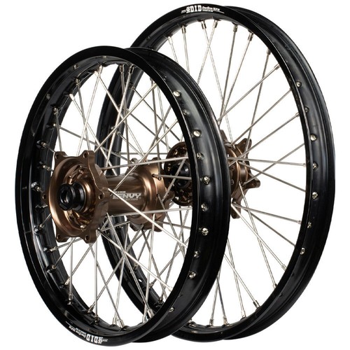 Gas-Gas MC 300 2025 Envy / DID SNR Wheel Set 21/18 Black Rims Mag Hubs ...