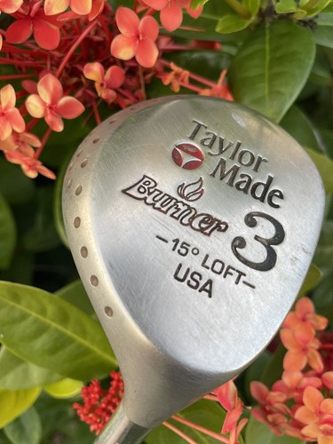 ⭐️Vtg Taylor Made Burner Driver 3 Wood 15 Loft⭐️TT Dynamic Gold R300U ...