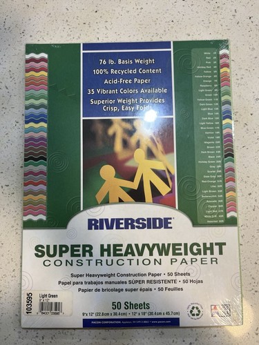 3 Packs of Pacon Riverside 9" X 12" Super Heavyweight Construction ...