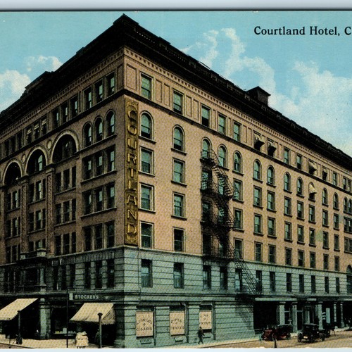 1911 Canton, OH Courtland Hotel UNP Litho Photo Postcard Schartenberg ...
