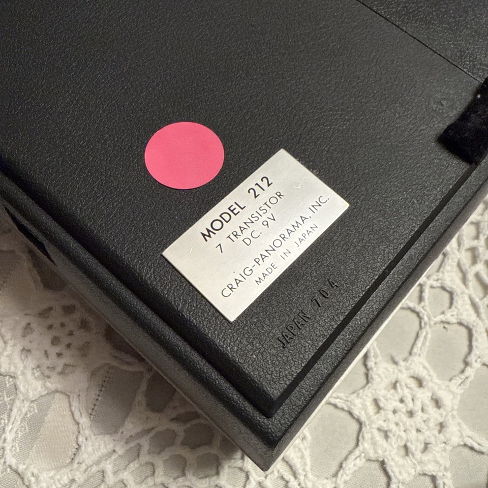 Vintage Craig Model 212 Portable Reel To Reel Tape Recorder Runs | eBay