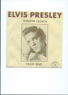 RARE -- ELVIS PRESLEY Picture Sleeve -- Harbor lights / Tiger man | eBay