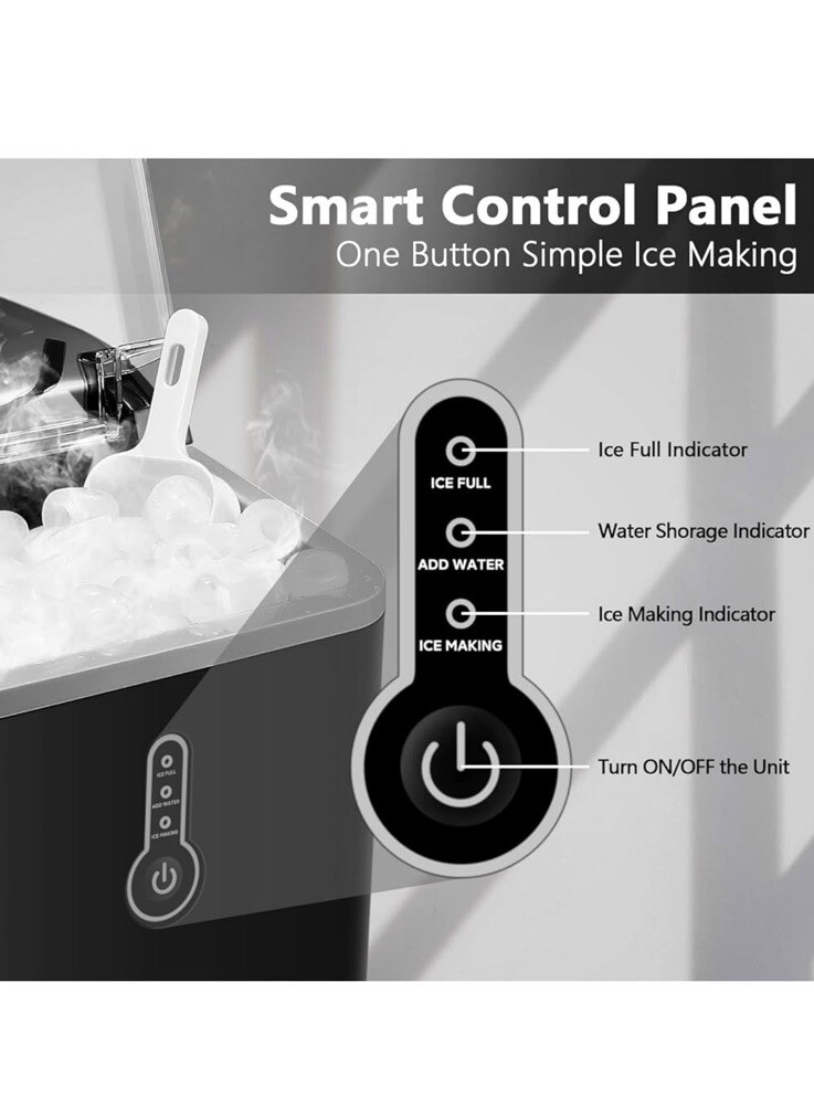 NEW Kumio Counter Top Ice Maker 9 Bullet Portable 6-9 Min Bar Home ...