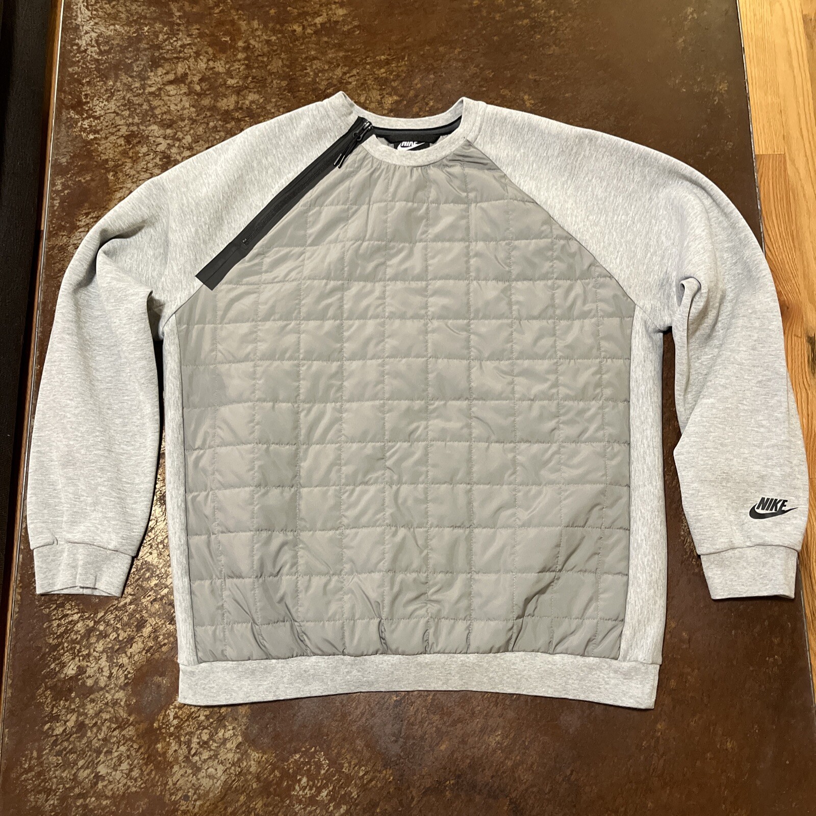 Nike Men's Sportswear Tech Pack Quilted Crew Sweatshi… - Gem