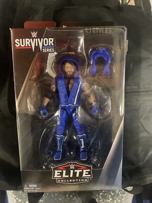 wwe Elite Aj Styles Blue | eBay
