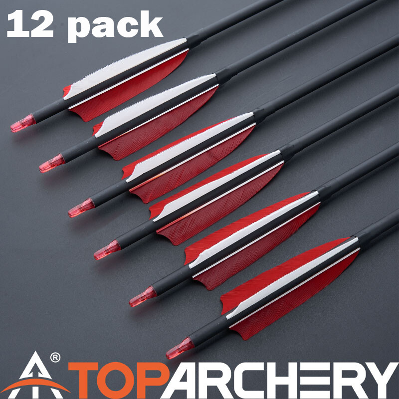 Arrow Feathers 50 /100 Pcs 4 Inch DIY Archery Double Side Peacock ...