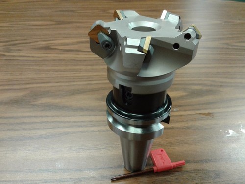 3" 45 degree indexable face shell mill w. BT40 Arbor,face milling ...