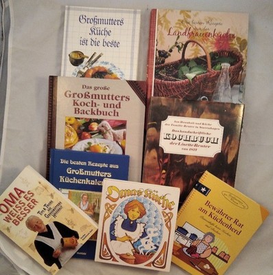 Koch -u.Backbücher, Konvolut von 8 Bänden [8 Bücher]. Ideales ...