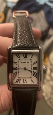 Sanda 1108 Homage Quartz Mens Watch Jewel On Crown Deployment Clasp | eBay