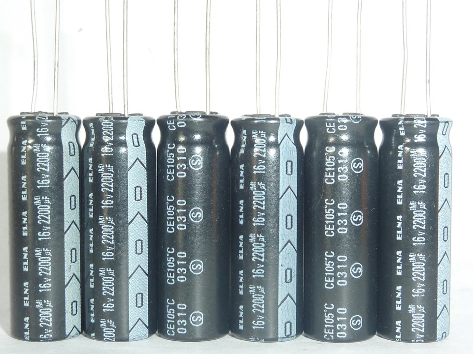 5pcs 2200uF 16V Japan ELNA 10x30mm Low Impedance Capacitor 16V2200uF | eBay