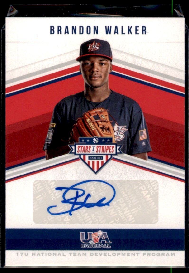 2018 PANINI STARS & STRIPES 17U NATIONAL TEAM SIGNATURES BRANDON WALKER ...