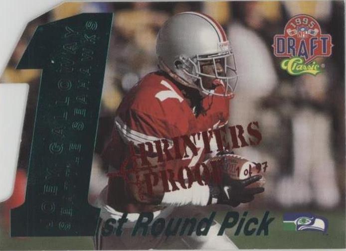 1995 Classic NFL Draft - 1st Round Picks Joey Galloway #8 Printers ...