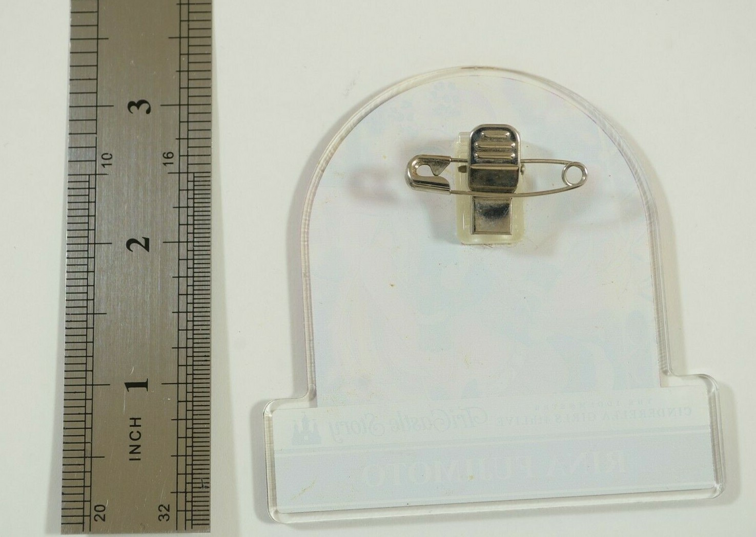 THE Idolmaster Rina Fujimoto Acrylic Pin Clip badge Scratches Japan ...