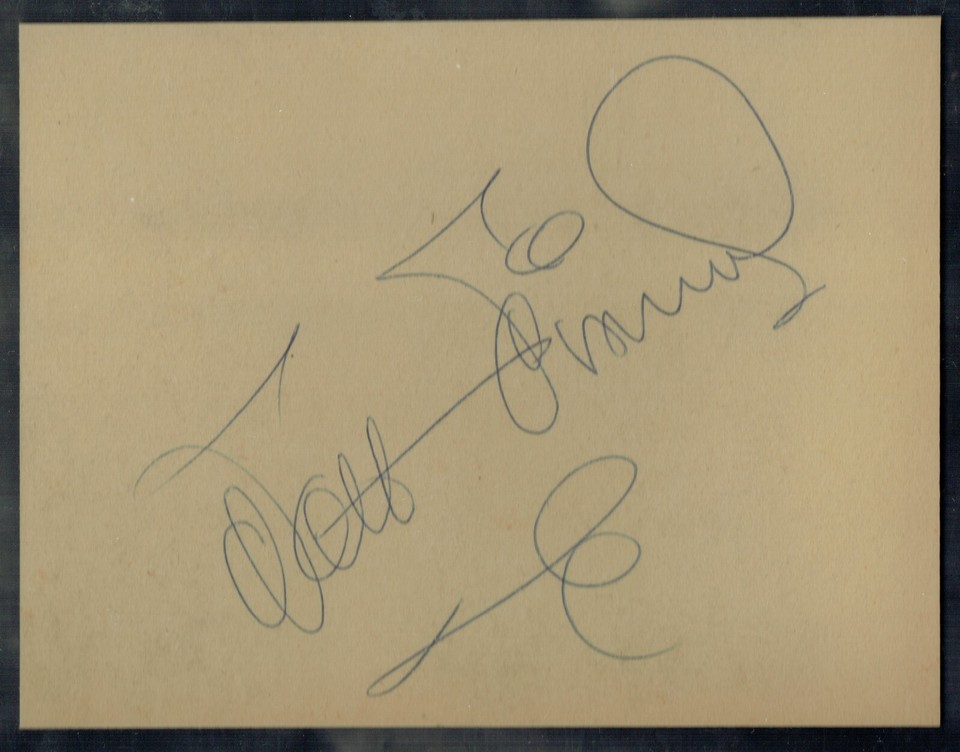 Walt Disney signed 6x8 HUGE Autograph w/ Phil Sears Cert PSA Jumbo ...