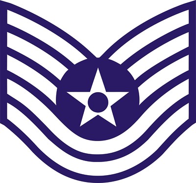 US Air Force USAF Technical Sergeant Rank Insignia Decal / Sticker | eBay