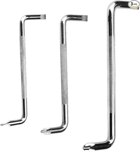 3Pcs Z Shaped Double Head Screwdriver Set Right Angle Short Handle ...