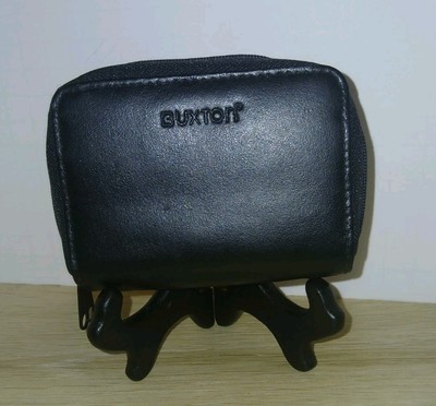 Buxton Expandable Wallet Card Case Coin Purse Genuine Leather Dual ...