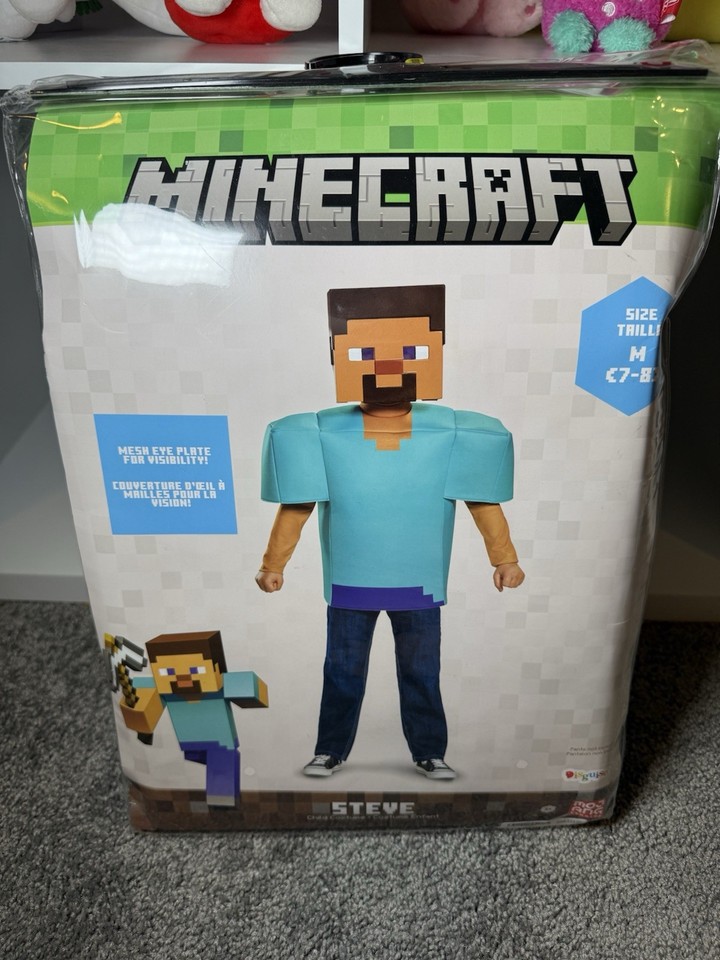 Disguise, Minecraft Steve Costume for Kids, Size M (7-8), New ...