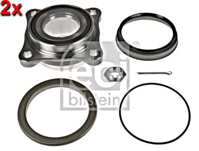 FEBI 2x Wheel Bearing Kit Front Left Right For TOYOTA 02-10 43570-60010 ...
