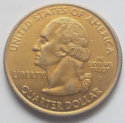 A 2000 golden US quarter | eBay
