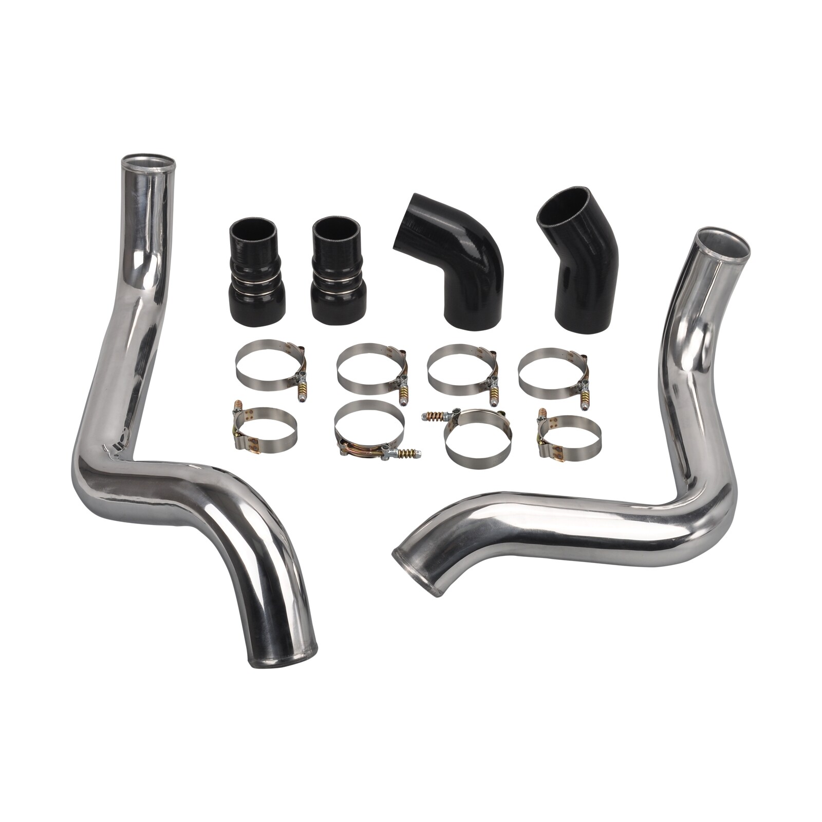 3" Polished Intercooler Pipe &Boot Kit For 2002-2004 GMC 6.6L LB7 ...