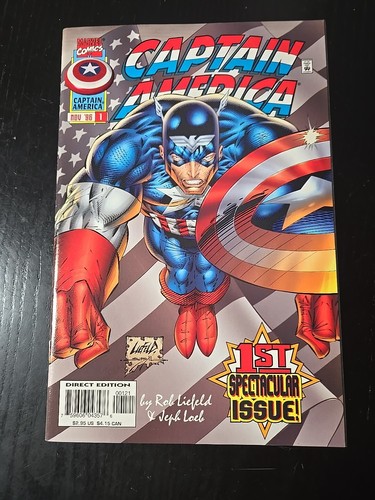Captain America #1(1996)(1st Rikki Barnes, Bucky.) | eBay