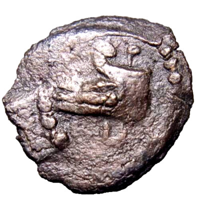 Herodians. Herod Archelaus. (4 BCE-6 CE). Bronze half prutah RARE Coin ...