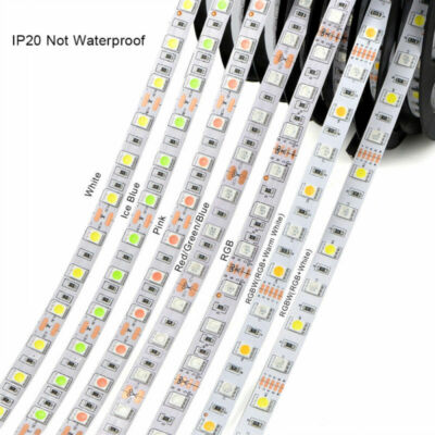 DC 12V 24V 16.4Ft 300 LED Strip Light Waterproof 5050 RGB CCT RGBW ...