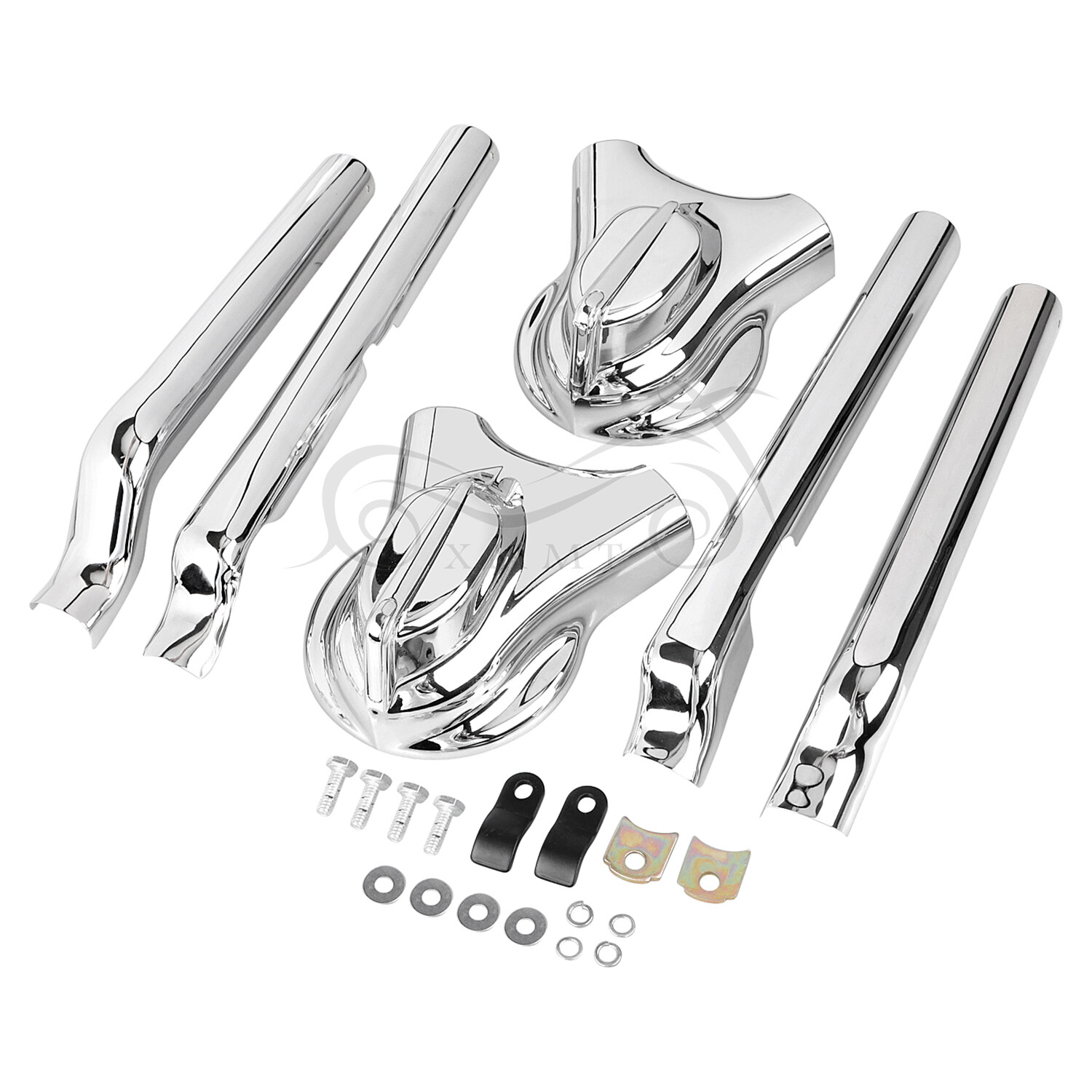 Motor Rear Phantom Swingarm Axle Covers Kit For Harley Softail FXST ...