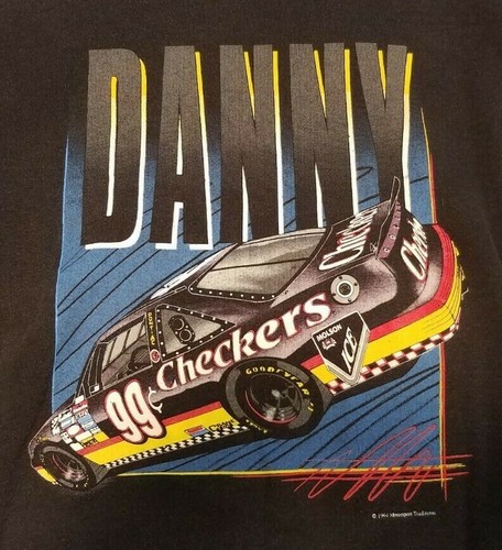 vintage DANNY SULLIVAN Sweatshirt XL NASCAR Checkers Pontiac 99 indy ...