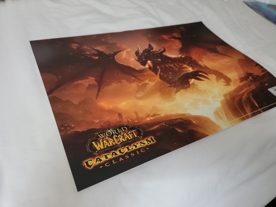 BlizzCon 2023 EXCLUSIVE Warcraft Cataclysm Classic Poster Deathwing ...