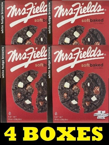 4x Mrs. Fields Soft Baked White Fudge Brownie Cookies 8 Oz - 4 BOXES PACKS BULK 886002500324| eBay