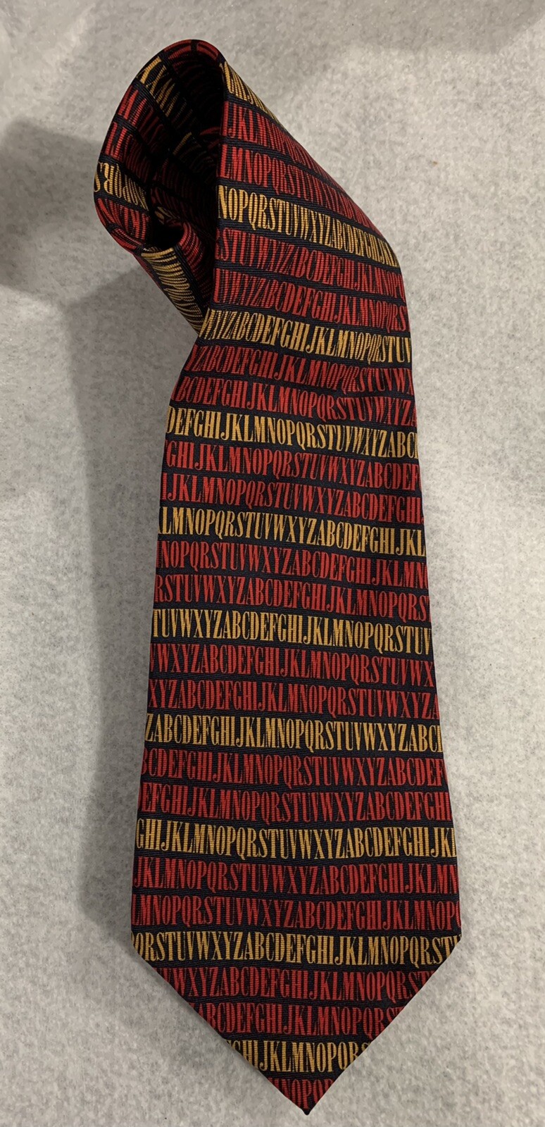 JOSH BACH All Silk 'ALPHABET ~ LETTERS' Necktie Tie … - Gem