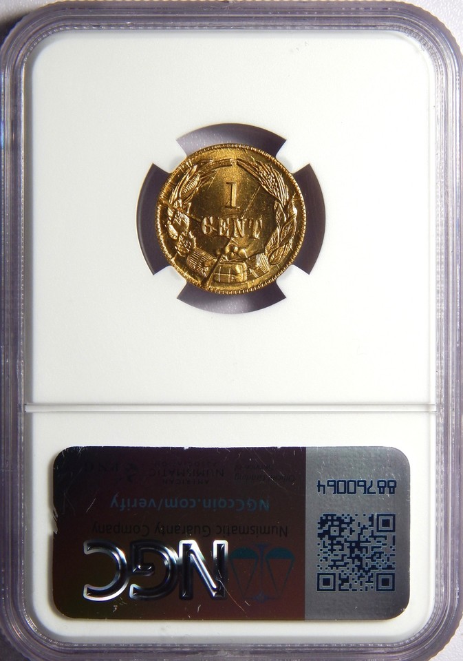 (1961) CSA Goldine Cent Bashlow Restrike Confederate Cent NGC MS68 | eBay