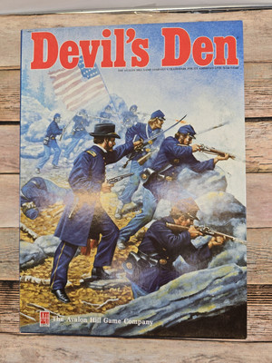 Vintage Devil's Den Civil War Strategy Board Game Avalon Hill 1985 ...