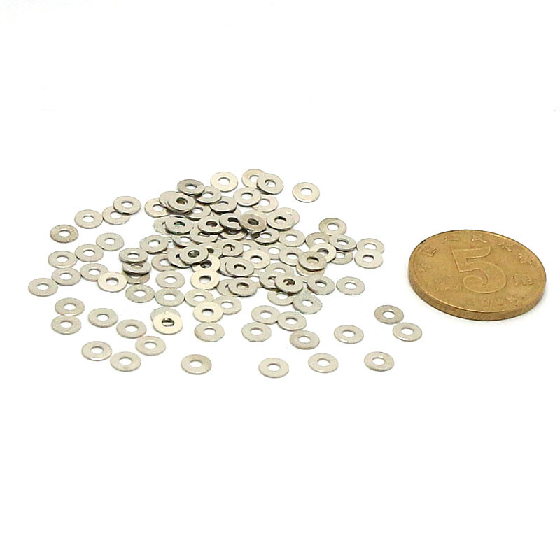 100PCS Flat Shim Washers 0.2mm/0.3mm Thickness Mini Micro Washer For ...