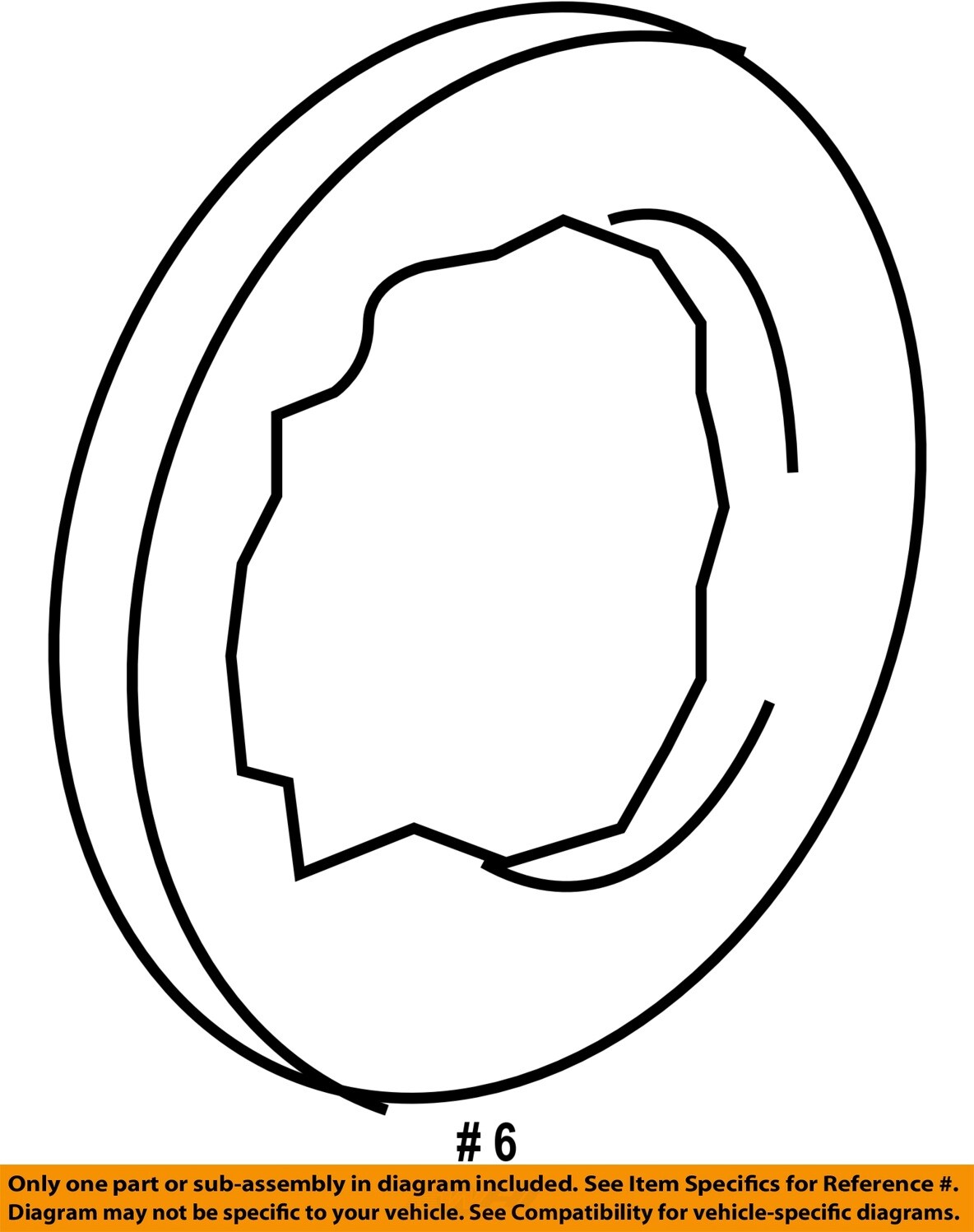 2011-2022 SILVERADO SIERRA 2500HD R/AXLE BEARING ADJUSTER NUT LOCK RING ...