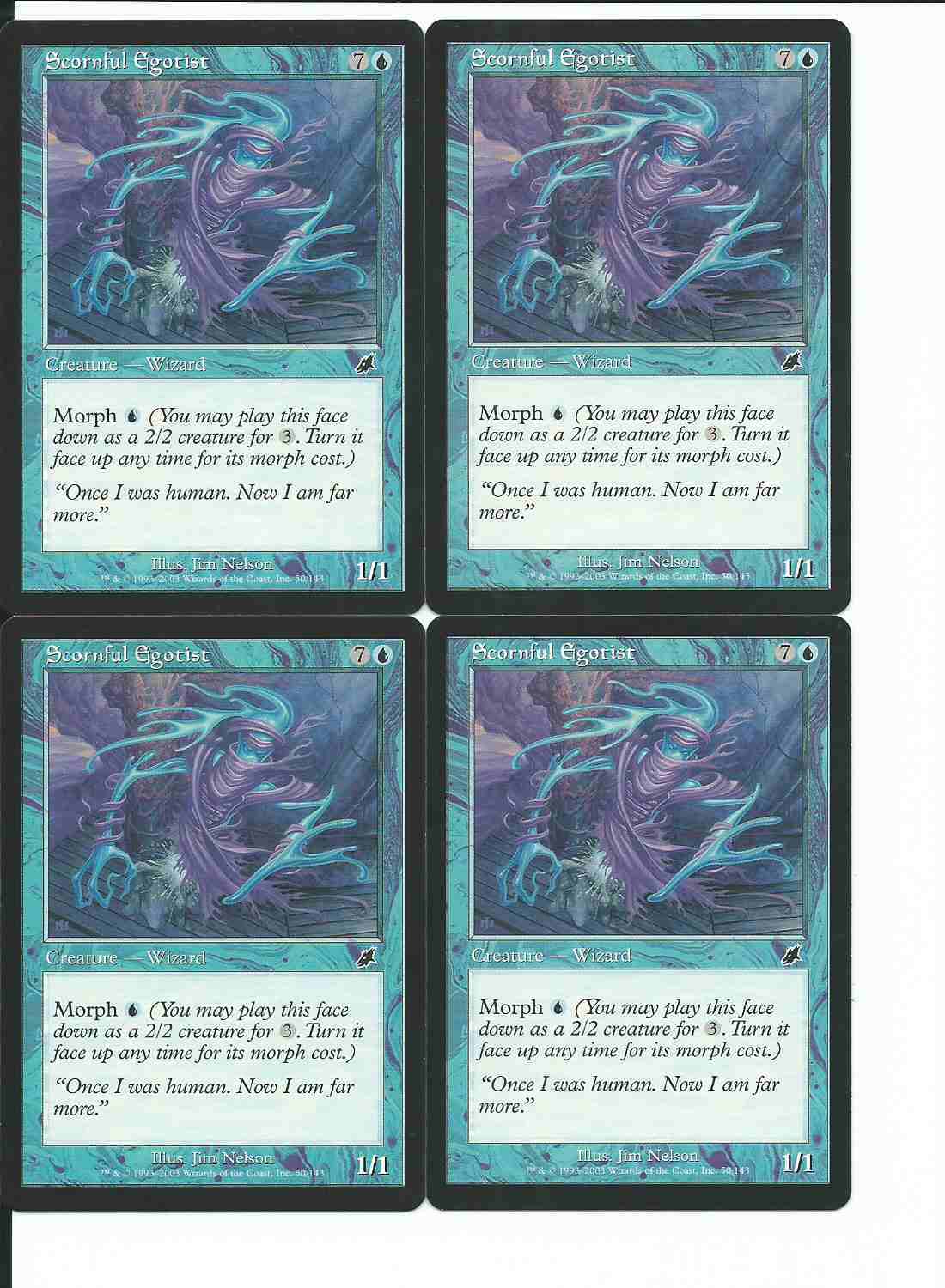 MTG: SCORNFUL EGOTIST Scourge COMMON; played, Excellent condition x4 | eBay