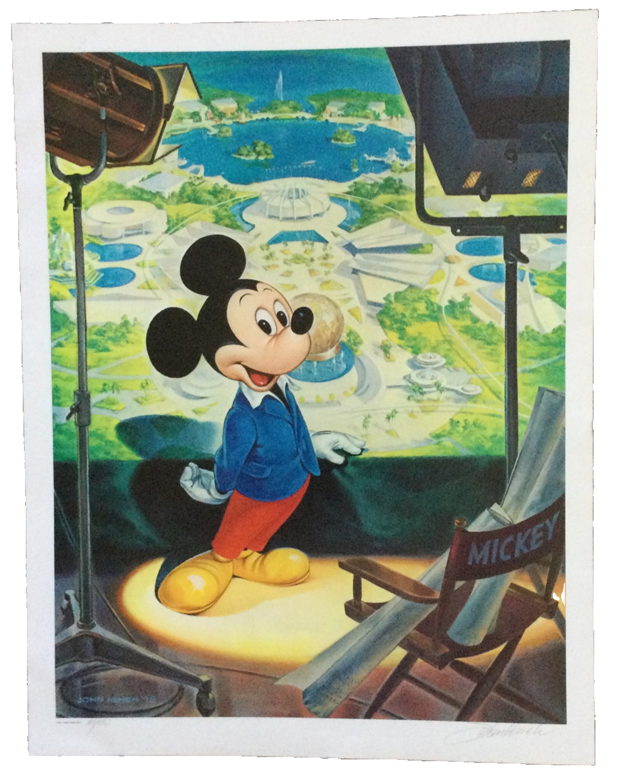 1978 Set Mickey Mouse Signed John Hench-Ltd. Edition 44/750 W.Disney ...