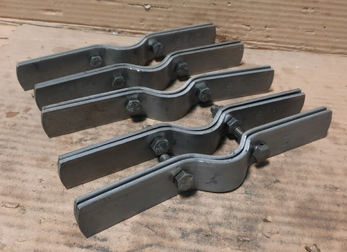 PHD #550-551 LOT OF 5 1-1/4” STEEL RISER CLAMPS W/ BOLTS & NUTS D111 | eBay