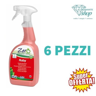 SUTTER Zero Natural Force Ruby 750ml Detergente Anticalcare Profumato 6 Pezzi | eBay