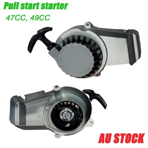 Silver Alloy Pull Start Starter Cog 2 Stroke 43 47cc Pocket ATV Quad ...